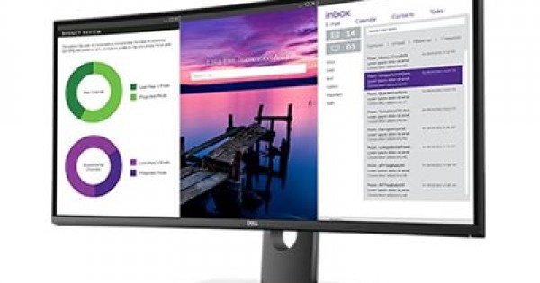Monitor DELL UltraSharp U3417W LED 34 inch Curbat 4K IPS, 5ms, DP, HDMi ...